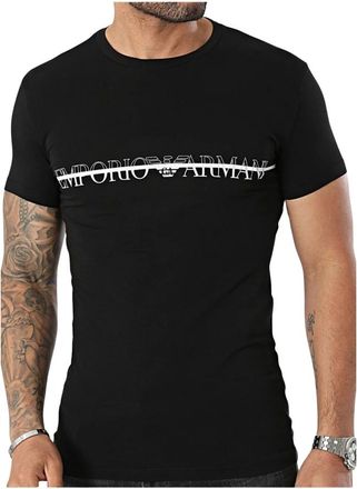 Emporio Armani Homme, Tops, Noir, Taille: L T-S manches courtes-Emporio armani-L