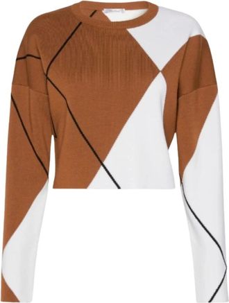 Max Mara Femme, Pulls, Brun, Taille: 40 FR Pulls &agrave; col rond