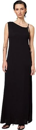 Alpha Studio Femme, Robes, Noir, Taille: 36 FR Robe Maxi Col Bateau