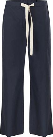 Max Mara Femme, Pantalons, Bleu, Taille: 40 FR Wide Pantalons
