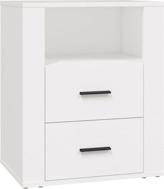 vidaXL Table de chevet Blanc 50x36x60 cm Bois ding&eacute;nierie