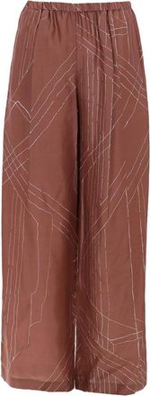 Alysi Pantalons D&eacute;contract&eacute;s - Marron