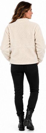 Sublevel Fleecejacke SUBLEVEL Teddyfleece Jacke Damen &Uuml;bergangs Herbst Jacke microfleece