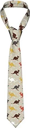 Generic Cravate Kangourou Jumusi Unique Australie Fine Necktie R&eacute;glable Cravate Pour Hommes Pour L&Eacute;cole Travail F&ecirc;te