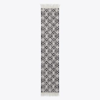 Tory Burch L&auml;nglicher Strickschal mit geb&uuml;rstetem T-Monogramm