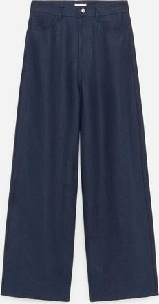 Arket 5-Pocket-Leinenhose -Blau