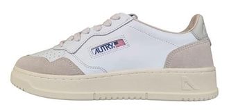 Autry Chaussures de sport unisexe en cuir et daim AULM LS14 Blanc, Blanc P&eacute;lican, 41 EU