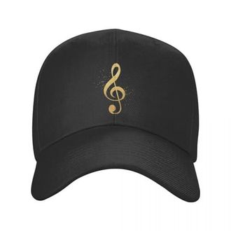 Generic Casquette de baseball classique dor&eacute;e avec symbole de musique pour homme et femme - Respirant - Cadeau dext&eacute;rieur