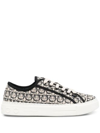 Ferragamo baskets Anson Gancini en jacquard - Tons neutres