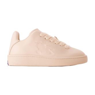Burberry Womens Leather Low-Top Sneaker Beige Calfskin