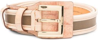 Gianfranco Ferre ceinture à bords contrastants (années 1990) - Marron