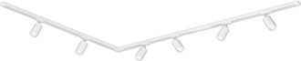 Briloner Schienensystem Rail Komplettset, 6x GU10 Spots schwenkbar, L-Form, Lichtschienensystem Decke, Strahler Schiene, Deckenlampe, Deckenleuchte, Spotlight,