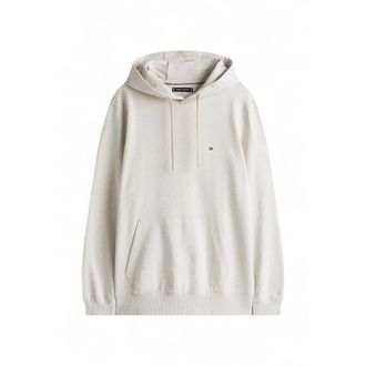 Tommy Hilfiger Flag Embroidery Terry Hoody - - Sweatshirts & Hoodies - Herren - Beige - XL