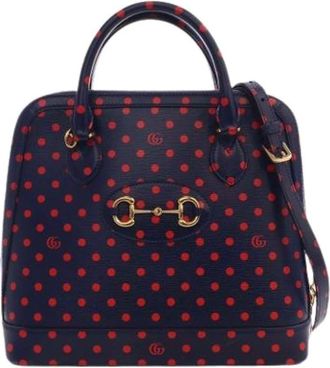 Gucci Sac bandouli&egrave;re Horsebit 1955 Pre-owned - Femme - Pre-owned - Bleu - Taille: ONE Size