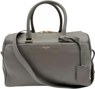 Saint Laurent Pre-owned Boston Shoulder Bag - Femme - Pre-owned - Gris - Taille: ONE Size