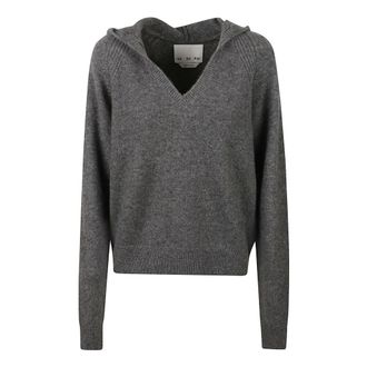 SA SU PHI Hoody Pullover - - Knitwear - Damen - Grau - XL