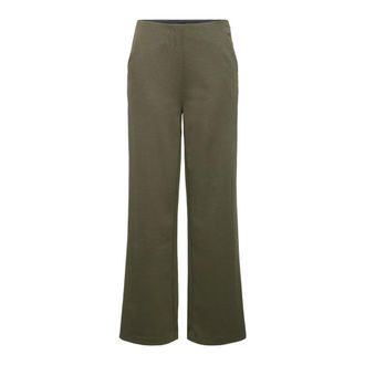 Ichi Ichi - Pantalon large - Femme - Pantalons - Vert - Taille: 36 FR