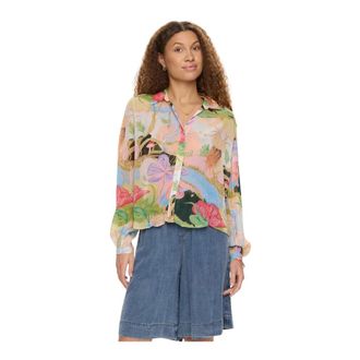 N&uuml;mph Nushailyn Shirt - - Blouses & Shirts - Damen - Mehrfarbig - M
