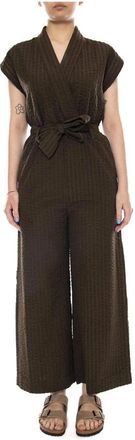Thinking Mu Femme, Combinaisons et Ensembles, Brun, Taille: 36 FR Combinaison Seersucker