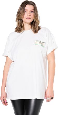 STUDIO UNTOLD Damen große Größen Übergrößen Plus Size T-Shirt, Oversized, Prints vorne und hinten Offwhite 46+ 839947200-46+