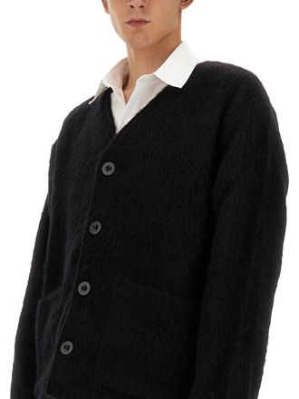 Our Legacy Mohair V-Neck Cardigan - Black