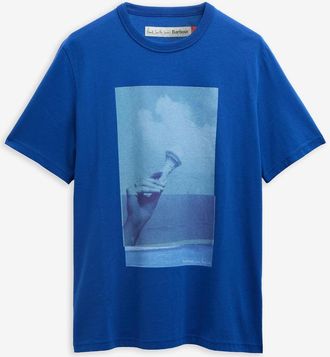 Barbour Paul Smith loves Barbour T-Shirt mit Motiv-Print in