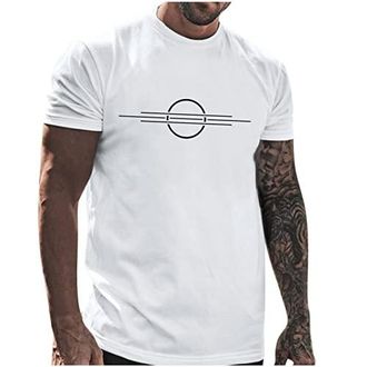 Generic T-shirt homme coton manches courtes : t-shirt avec t-shirts imprim&eacute;s sweat-shirt slim fit t-shirt de sport l&eacute;ger chemises d&eacute;contract&eacute;es respirantes ch
