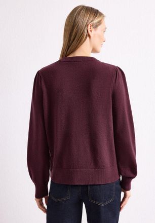 Street One Rundhalspullover aus softem Materialmix