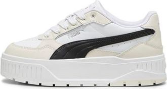 Puma Women Karmen II Idol Sneaker, PUMA White-PUMA Black-Alpine Snow, 38.5 EU