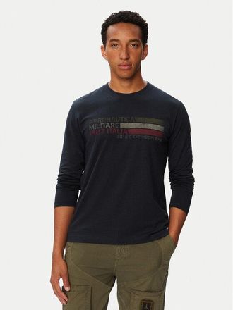 Aeronautica Aeronautica Militare Longsleeve 262TS2571UJ00641 Dunkelblau Regular Fit