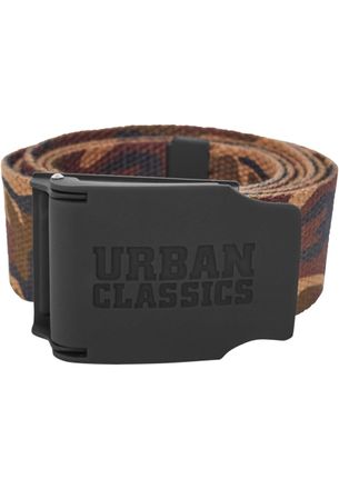 Urban Classics Unisex Woven Belt Rubbered Touch UC Gürtel, per pack Mehrfarbig (wood camo 00396), (Herstellergröße: 120cm)