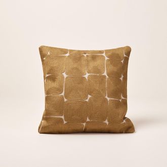 Madura Housse De Coussin Karty Naturel jaune doré - JAUNE