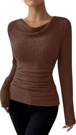 Generic sous Pull Femme Haut Thermique Femme sous Pull Thermique Femme Doux Glamour Top R&eacute;versible Col Montant en Velours Ultra Chaud Double Usage Hiver