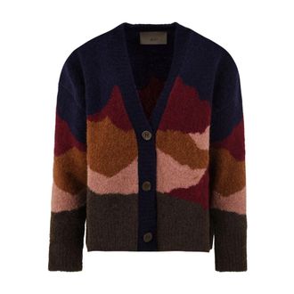 Akep Overview Cardigan - - Knitwear - Damen - Mehrfarbig - S