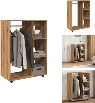 vidaXL Garde-robe ch&ecirc;ne artisanal 80x40x110 cm bois ding&eacute;nierie - Garde-robe - Garde-robes - Armoire De Rangement - Placard