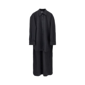 Balenciaga Poplin oversized shirt with train Woman 38