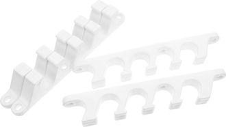 SOLUSTRE 4stücke Teiliges Verstellbares Kunststoffhalterungs Outdoor Klapp-liegestuhl Fünfzahn-Haken Design Für Stabilität Und Wetterfestigkeit Leicht Und Plat