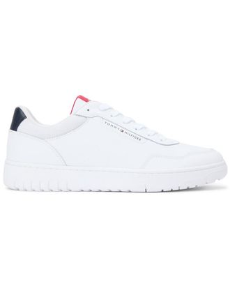 Tommy Hilfiger Leichtgewichtiger Basketball-Sneaker mit perforiertem Leder in