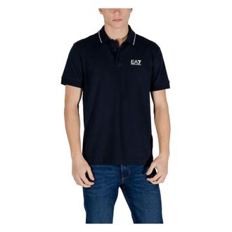 Emporio Armani Emporio Armani Ea7, Homme, Tops, Bleu, Taille: M Polo à Manches Courtes