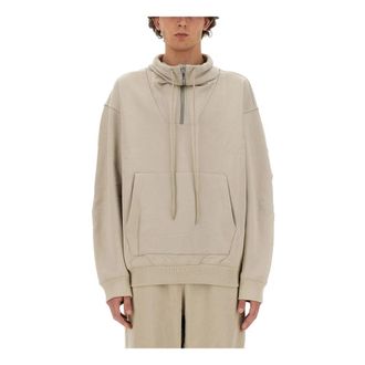 Helmut Lang Funnel Neck Po.lt So - - Sweatshirts & Hoodies - Herren - Grau - M