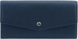 Pourchet Femme, Accessoires, Bleu, Taille: ONE Size Grand Portefeuille