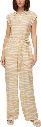 s.Oliver &Auml;rmelloser Jumpsuit aus Viskose mit Bindeg&uuml;rtel