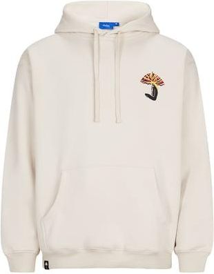 H&eacute;las. Sweat &agrave; capuche oversize en coton m&eacute;lang&eacute;