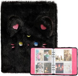 Generic Lpitoy A5 Pl&uuml;sch-bindebuch, Fotoalbum, 10 Seiten, Kpop-fotokarten-binderhalter, Buch, Mini-fotoalbum, Kpop-fotokarten-Binder F&uuml;r Fotosammlung