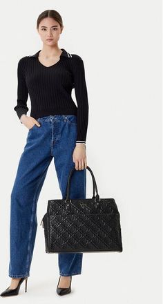 Guess Handtasche TWQL96 58919 Schwarz