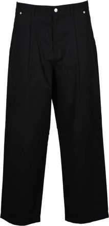 Moschino Homme, Pantalons, Noir, Taille: M Wide Pantalons