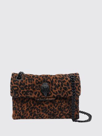Kurt Geiger Mini sac Kensington en daim matelass&eacute; &agrave; imprim&eacute; animalier