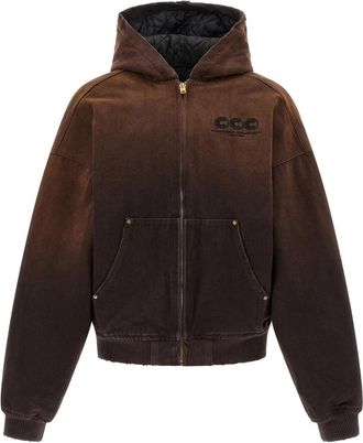 Willy Chavarria Gesteppte Juggernaut Jacke - - Sweatshirts & Hoodies - Herren - Braun - M