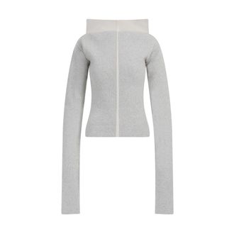 Rick Owens Cowl Pullover - - Knitwear - Damen - Grau - M