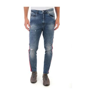 Daniele Alessandrini Homme, Jeans, Bleu, Taille: W30 Slim-fit Denim Jeans